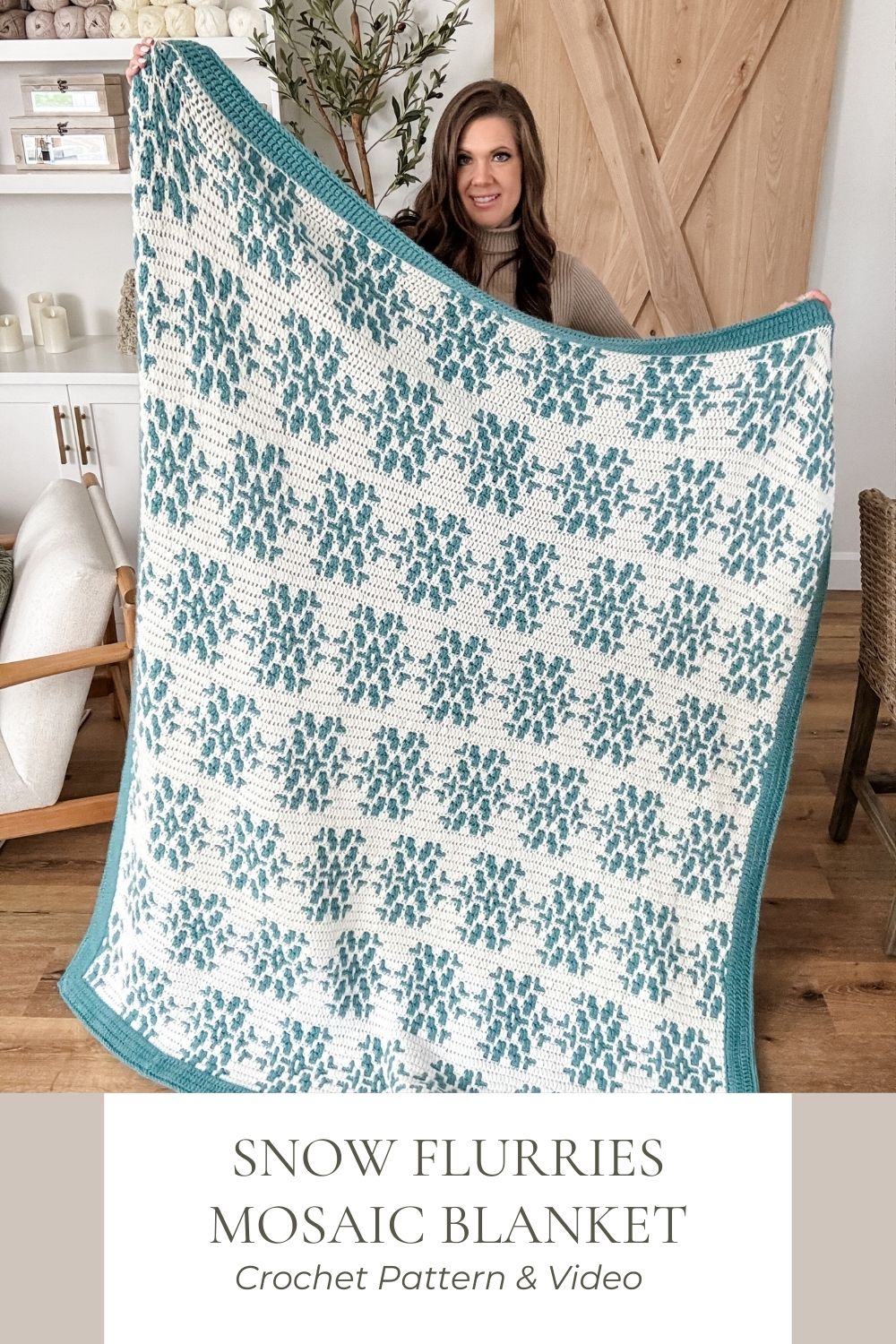 Stay Cozy with this Free Mosaic Crochet Snowflake Blanket - MJ's off ...