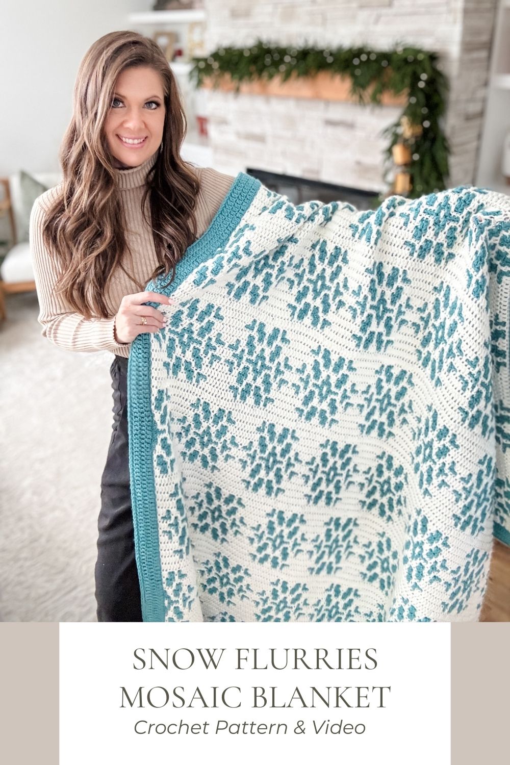 Stay Cozy with this Free Mosaic Crochet Snowflake Blanket - MJ's off ...