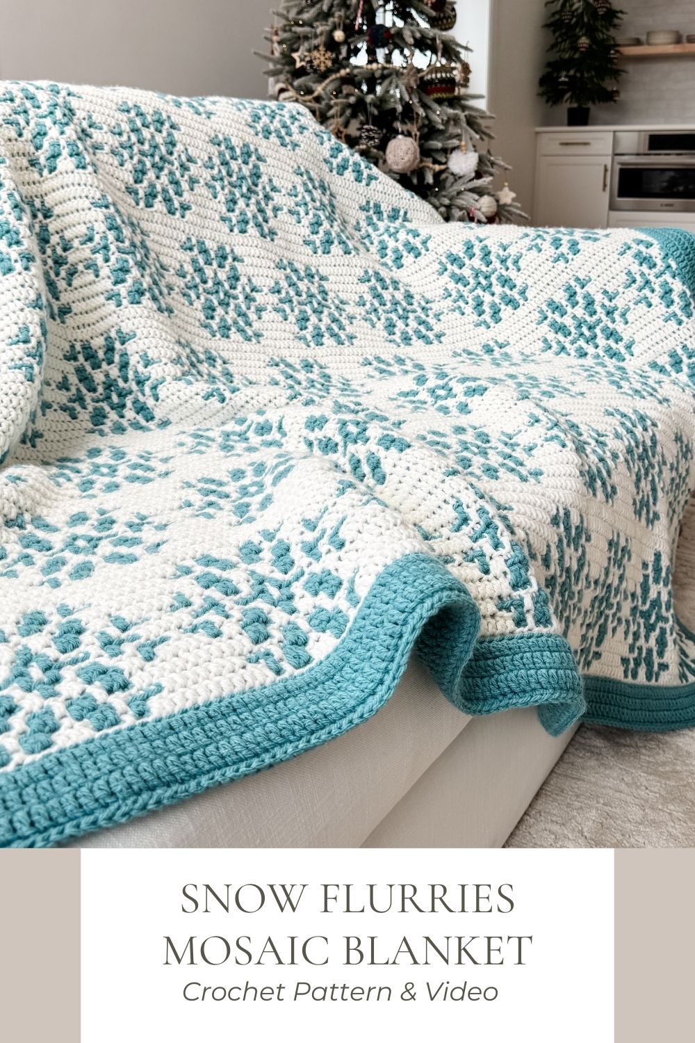 Stay Cozy with this Free Mosaic Crochet Snowflake Blanket - MJ's off ...