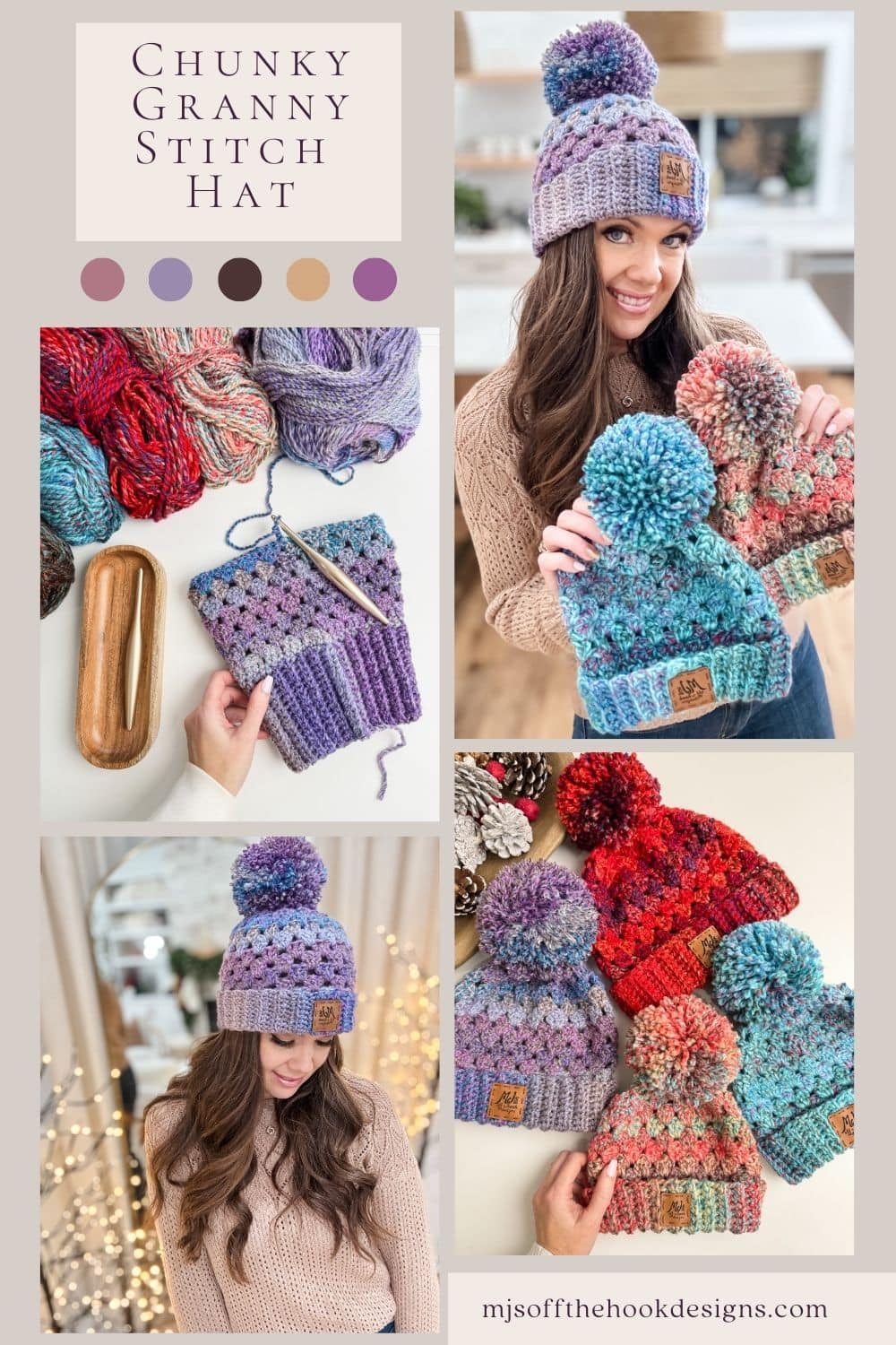 Free Chunky Granny Hat Pattern: Beginner-Friendly Pattern - MJ's off ...