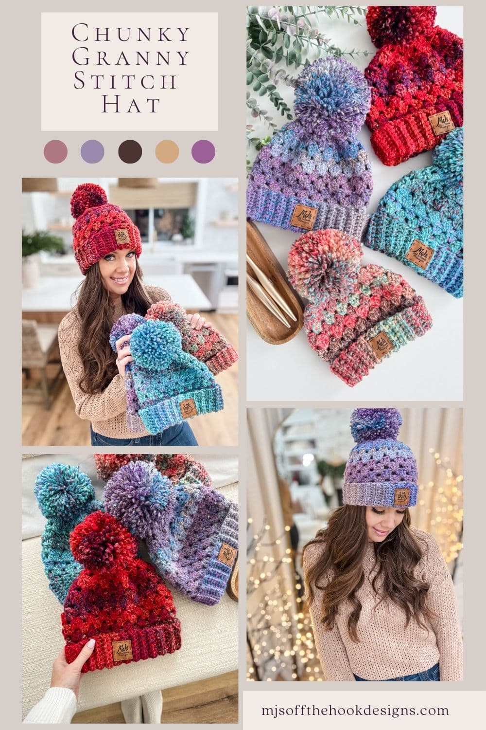 Free Chunky Granny Hat Pattern: Beginner-Friendly Pattern - MJ's off ...
