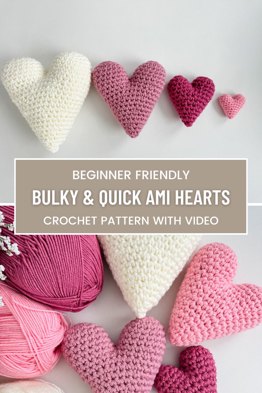 Easy Crochet Hearts Free Pattern - MJ's off the Hook Designs
