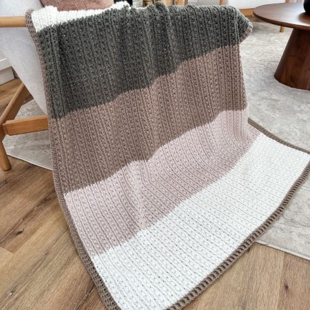 Free Textured Crochet Throw Pattern - MJ's off the Hook Designs