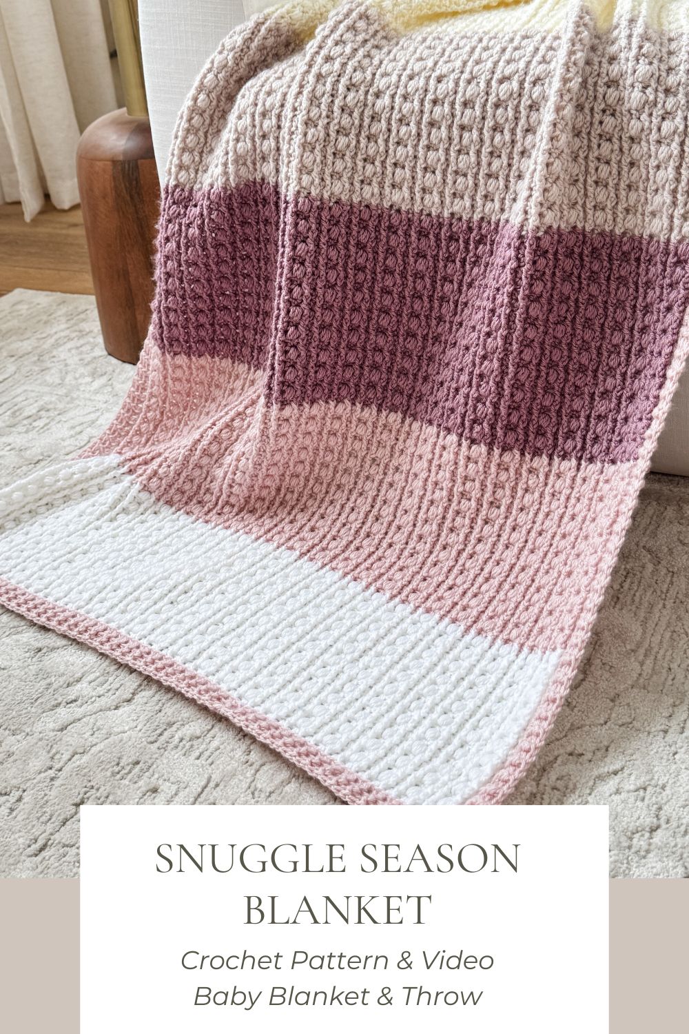Free Textured Crochet Throw Pattern - MJ's off the Hook Designs