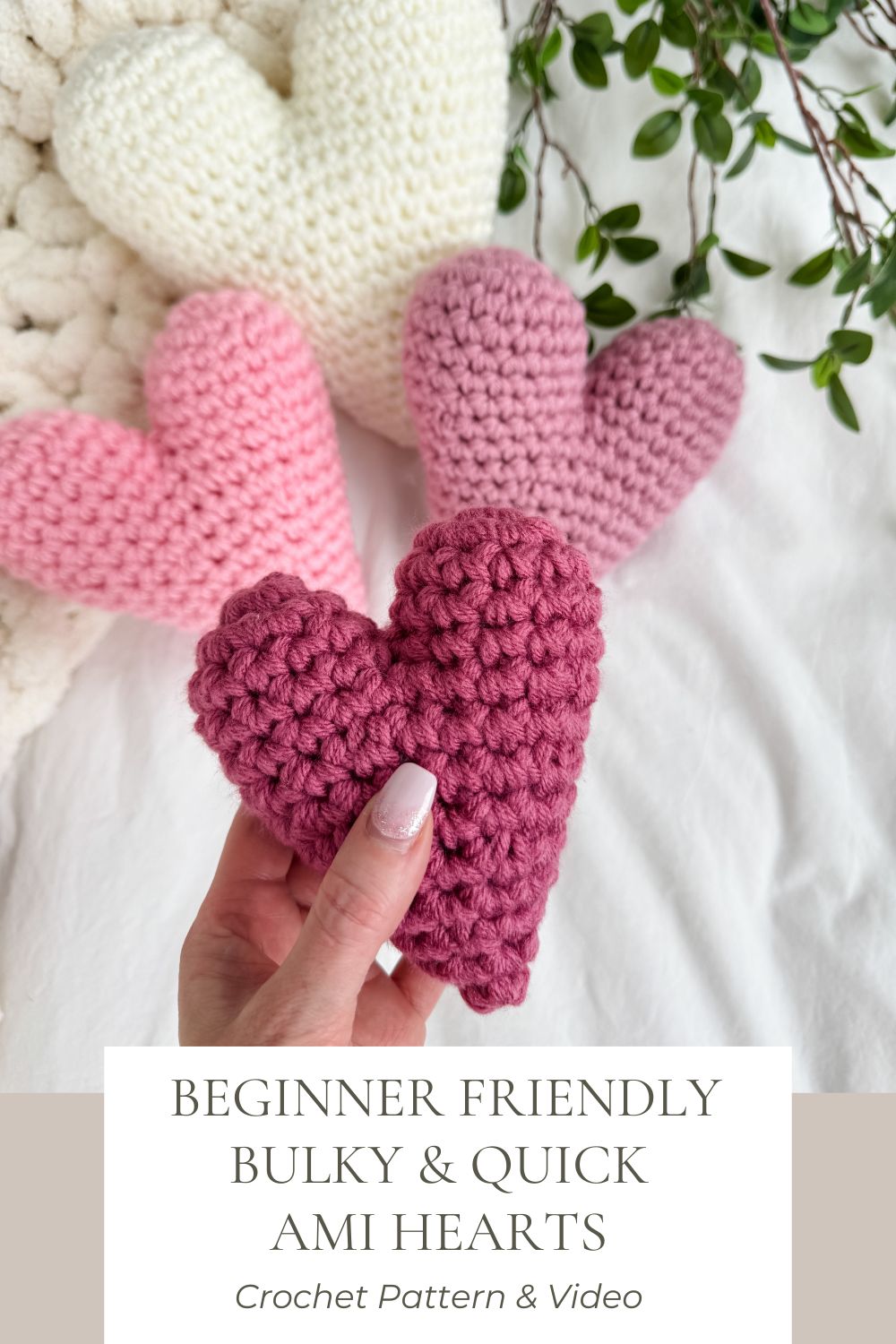 Easy Crochet Hearts Free Pattern - MJ's off the Hook Designs