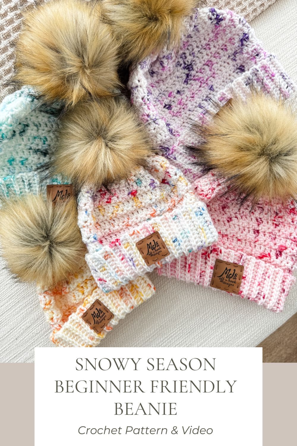 Beginner Friendly Beanie: Free Crochet Pattern - MJ's off the Hook Designs
