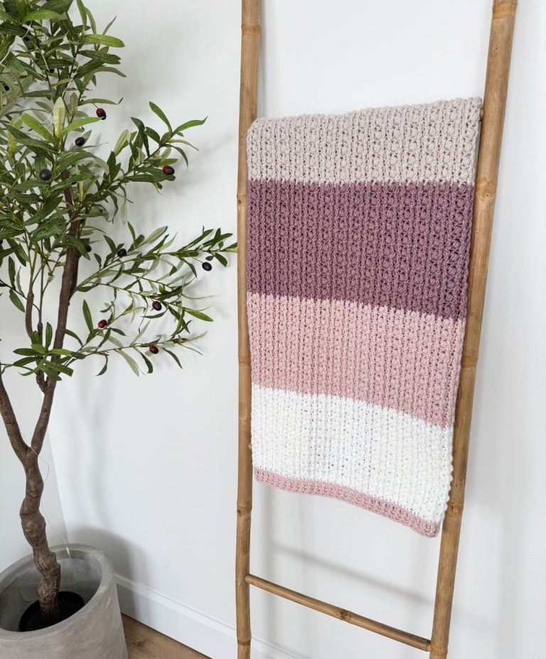 Free Textured Crochet Throw Pattern - MJ's off the Hook Designs