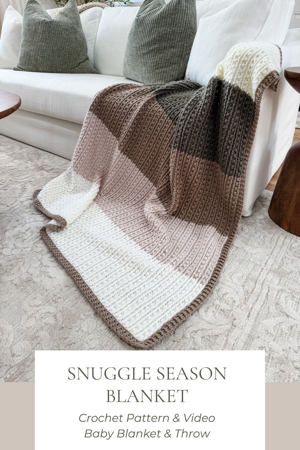 Free Textured Crochet Throw Pattern - MJ's off the Hook Designs