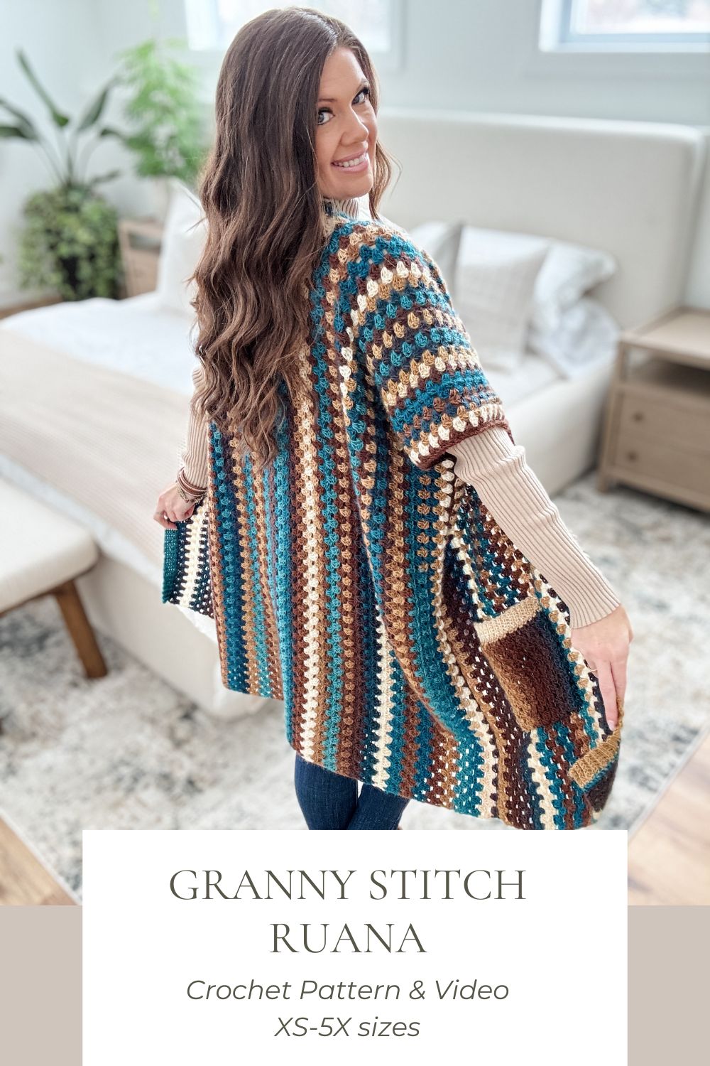 Easy Crochet Ruana Pattern: Free Crochet Pattern - MJ's off the Hook ...