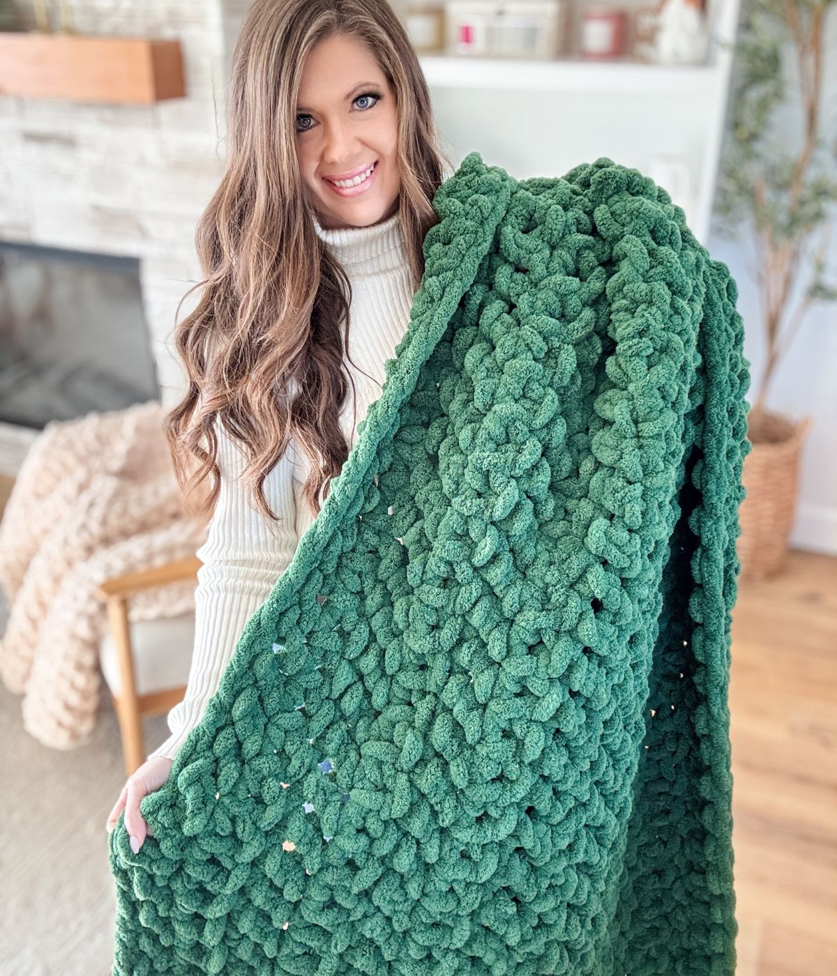 Free Crochet Jumbo Blanket Pattern: Snuggle Up in Style - MJ's off the ...