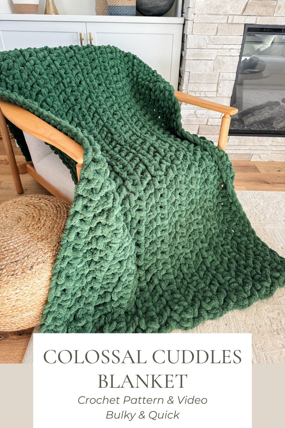 Free Crochet Jumbo Blanket Pattern: Snuggle Up in Style - MJ's off the ...