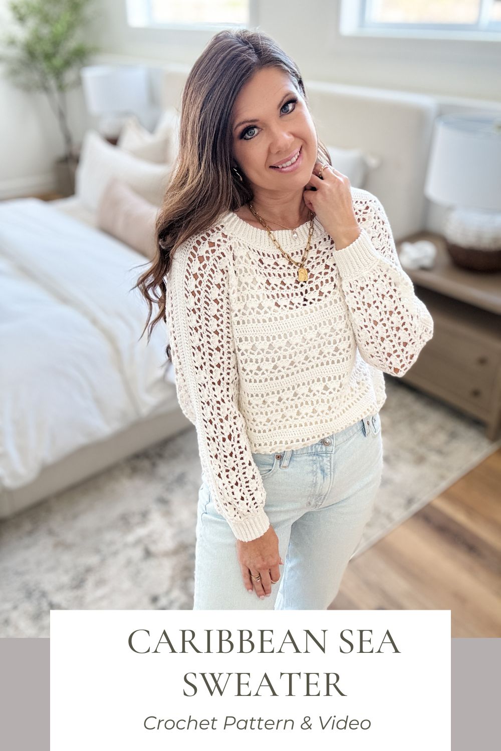 Caribbean Sea Sweater: Lightweight Summer Layer - MJ's off the Hook Designs