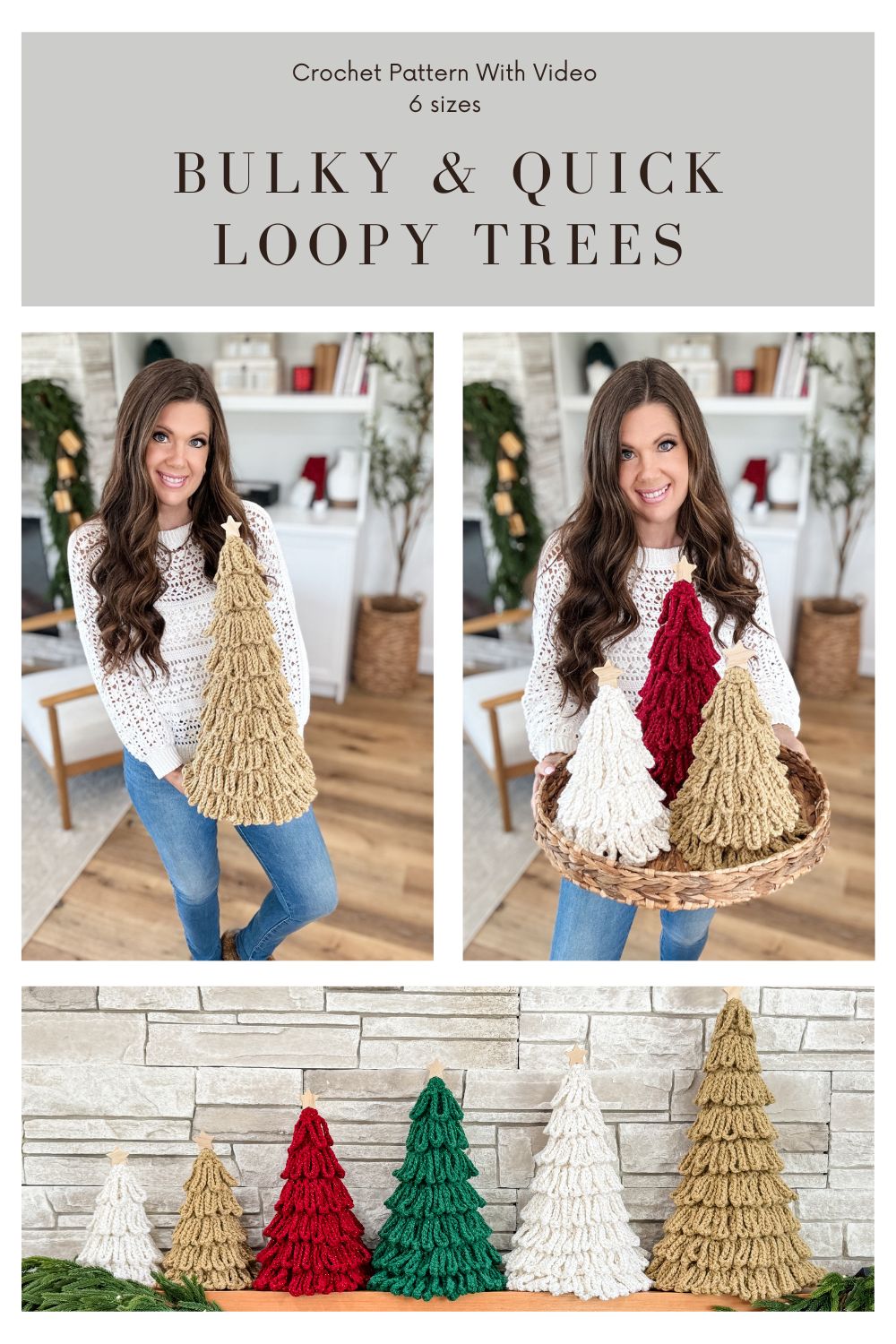 Bulky Loopy Crochet Trees: Free Crochet Patterns - MJ's off the Hook ...