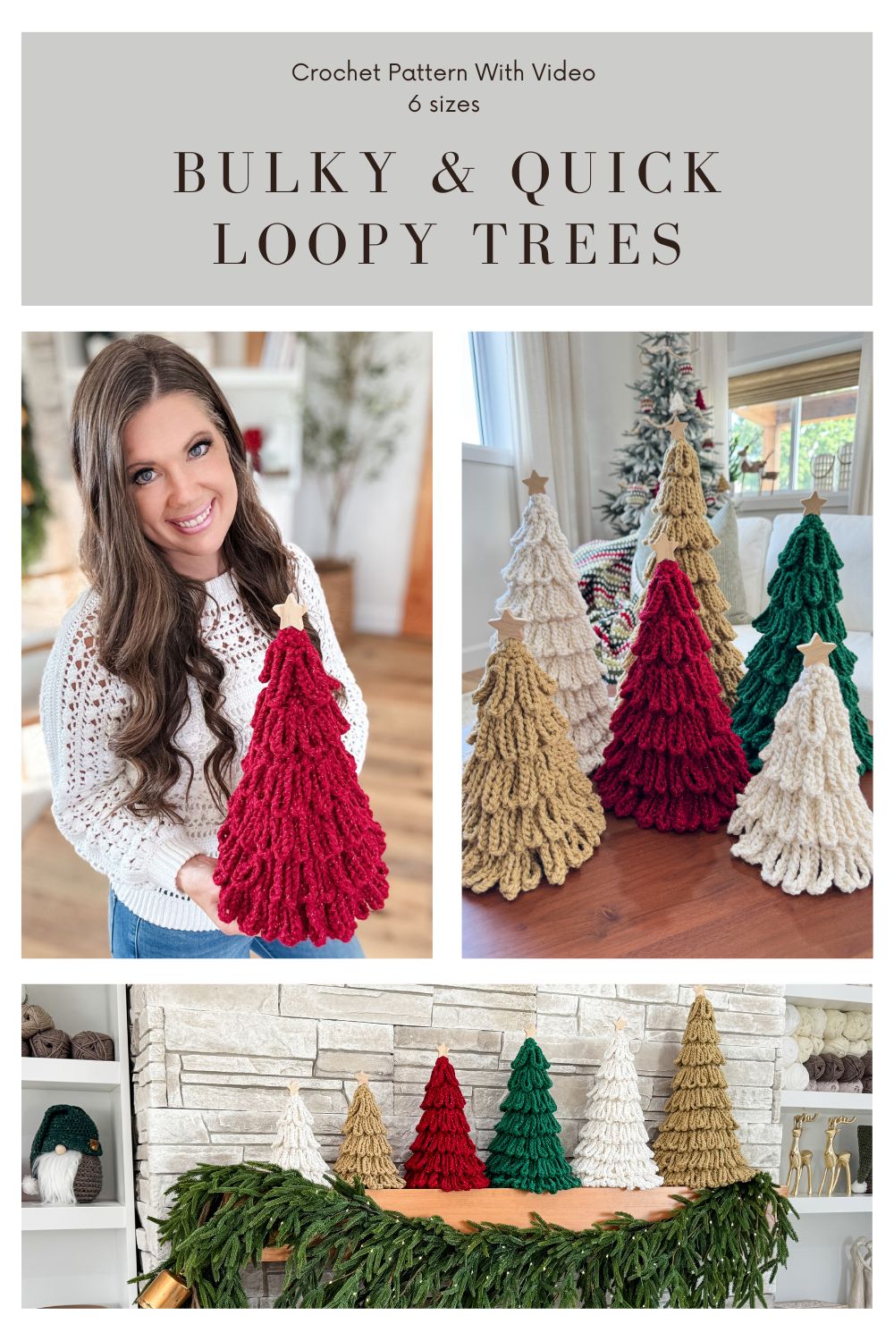 Bulky Loopy Crochet Trees: Free Crochet Patterns - MJ's off the Hook ...
