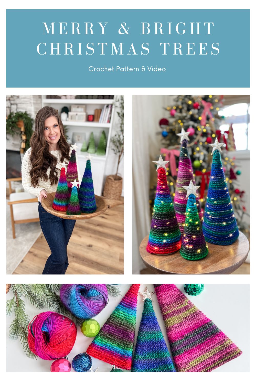 Merry & Bright Holiday Trees: Free Crochet Pattern With Video - MJ's ...