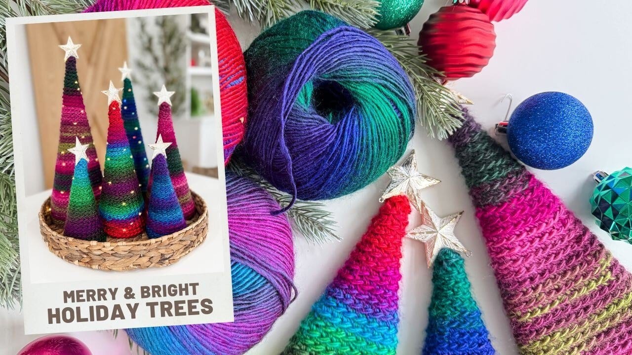 Merry & Bright Holiday Trees: Free Crochet Pattern With Video - MJ's ...