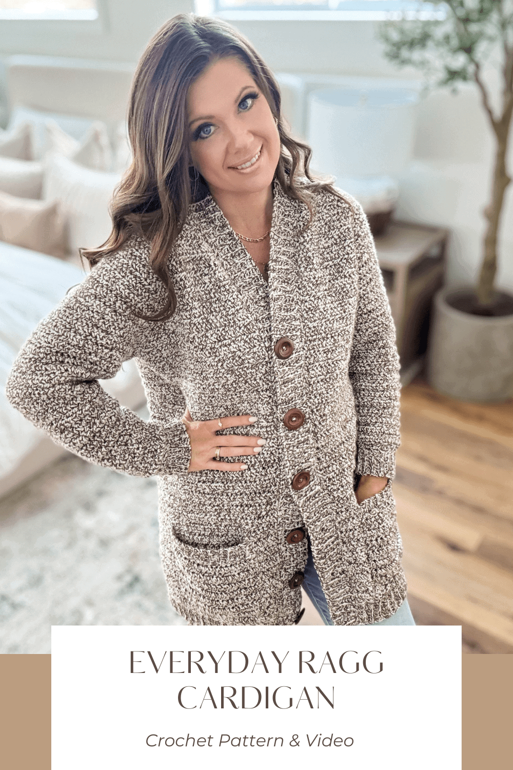 Everyday Ragg Cardigan Pattern: Easy Crochet Cardigan - MJ's off the ...