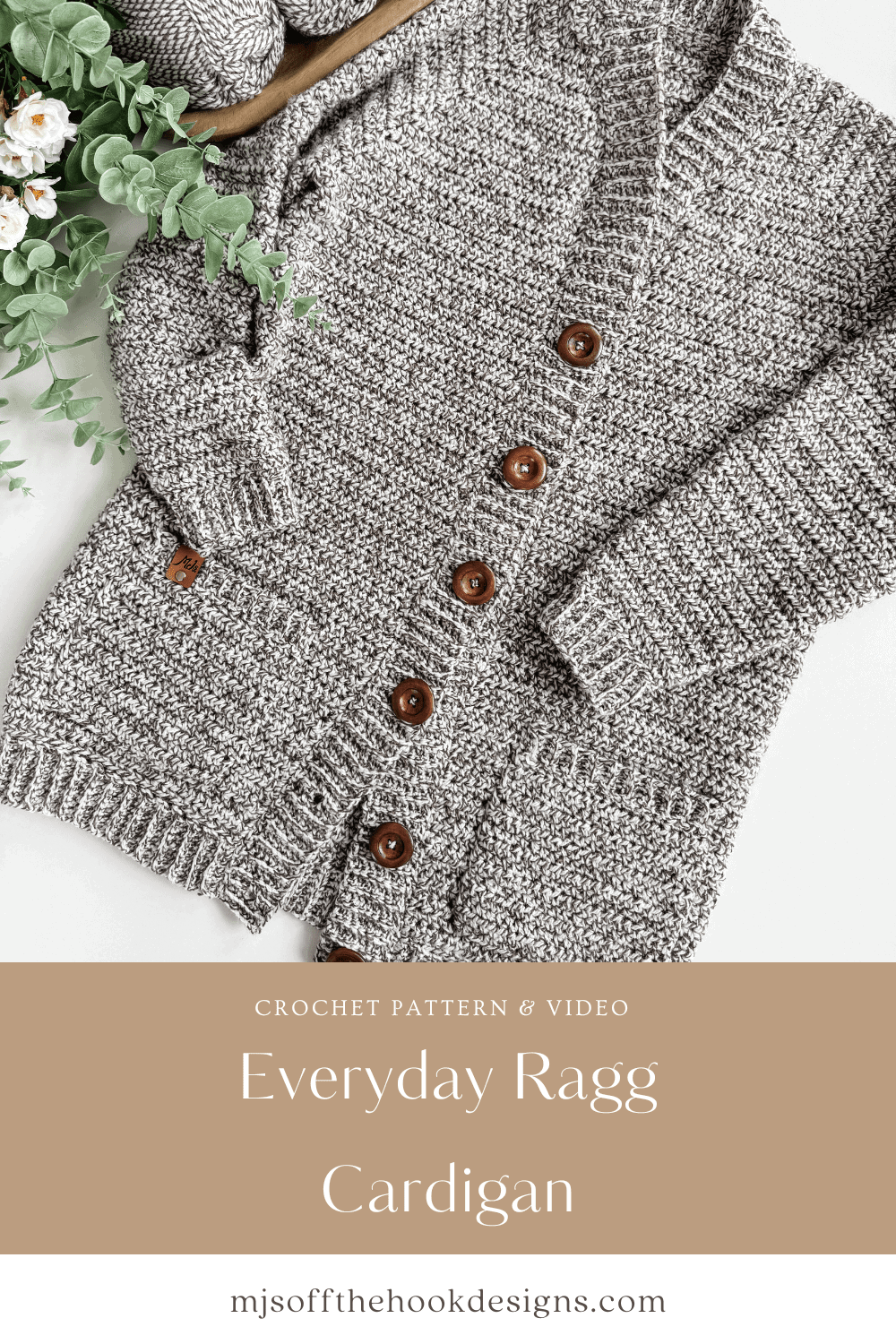 Everyday Ragg Cardigan Pattern: Easy Crochet Cardigan - MJ's off the ...