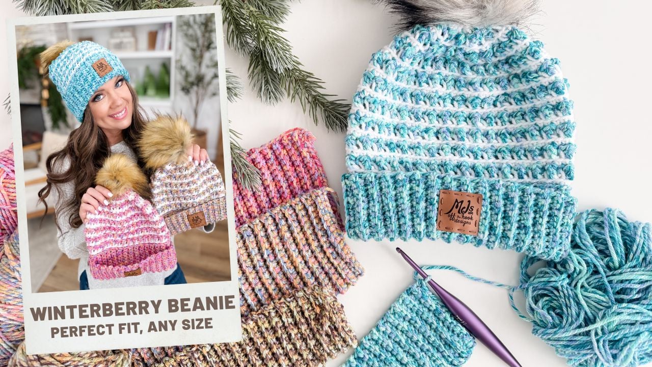 Free Beanie Crochet Pattern: Baby to Adult Sizes - MJ's off the Hook ...