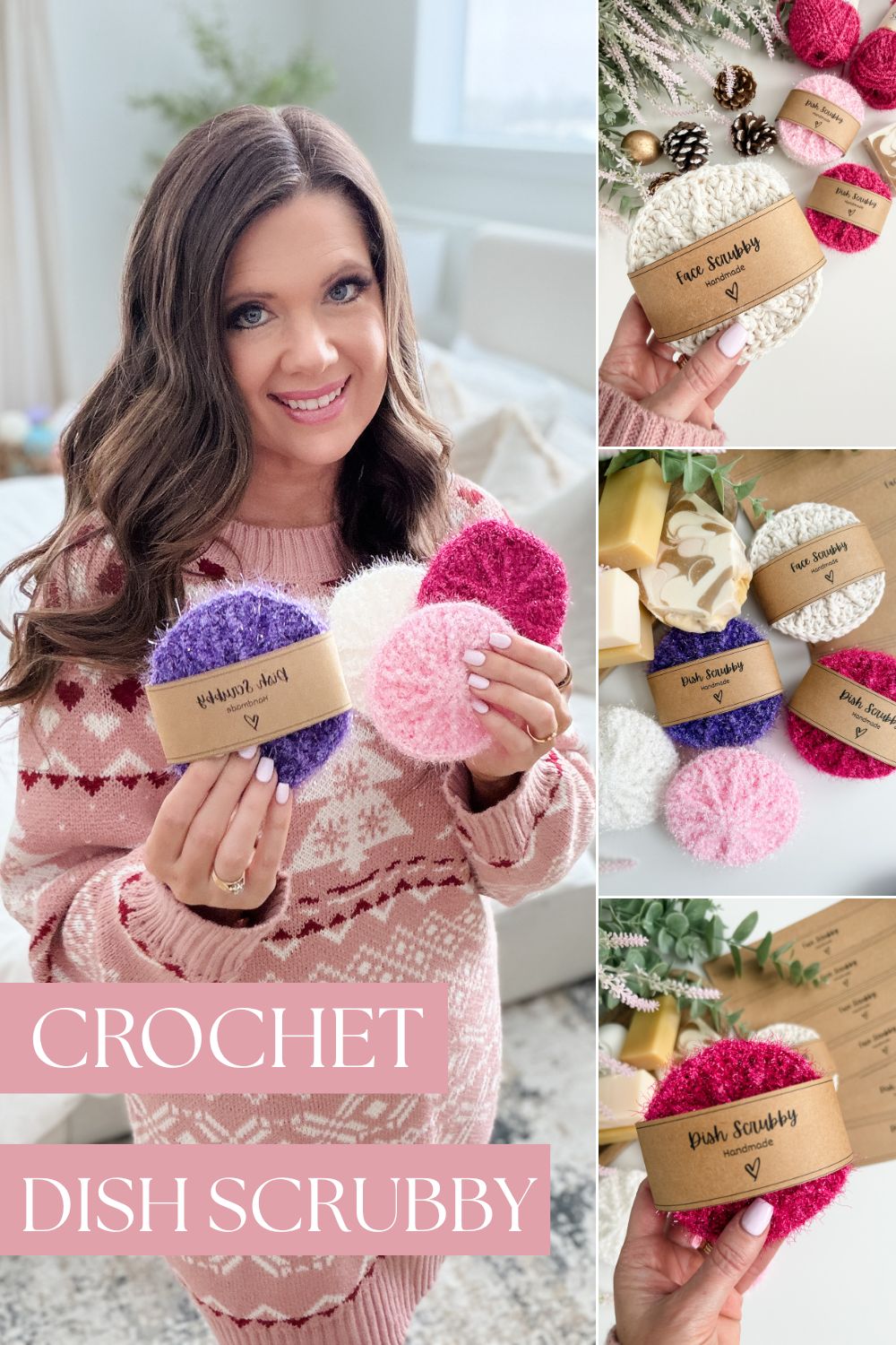 Easy Crochet Scrubby Pattern with Video Tutorial - MJ's off the Hook ...