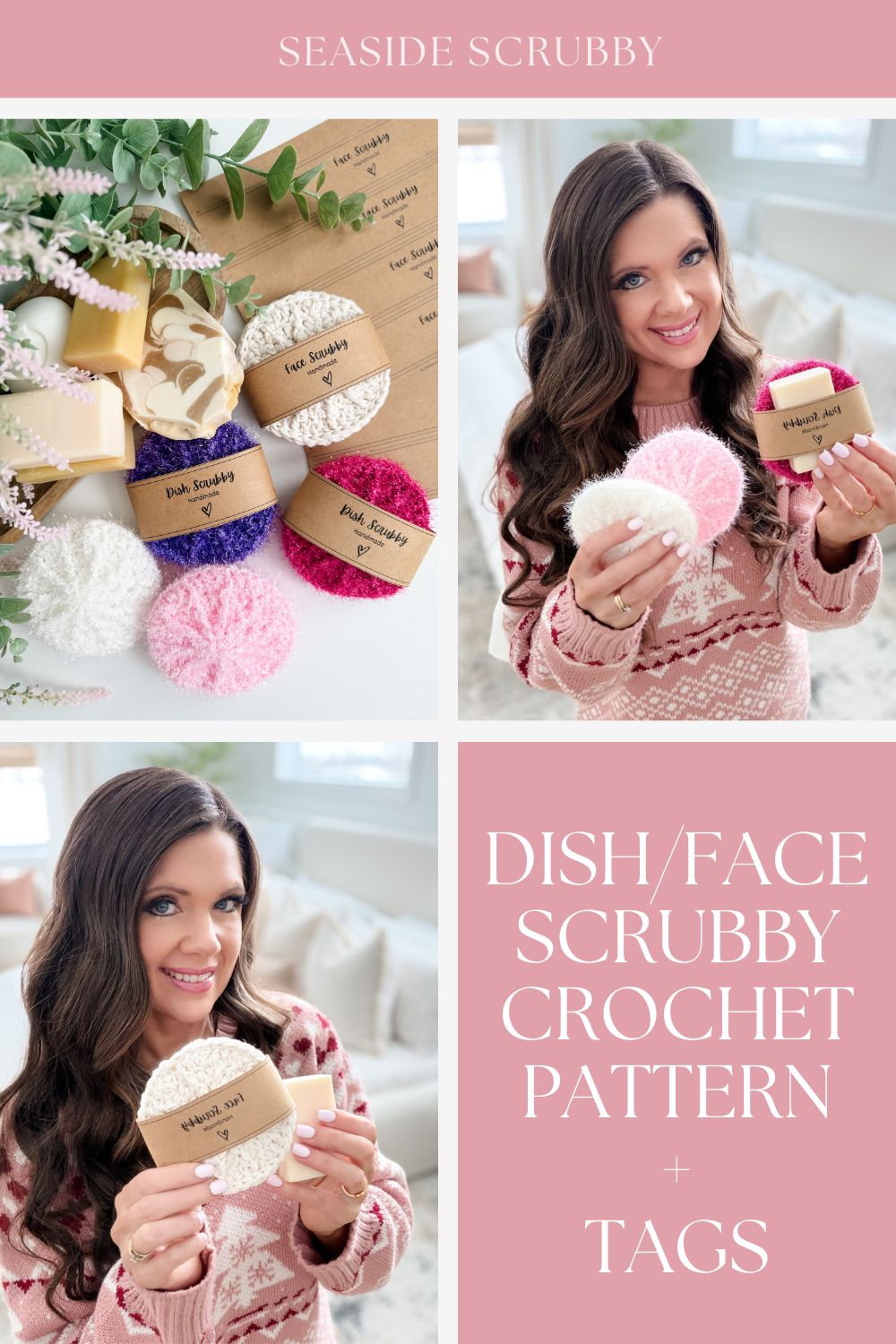 Easy Crochet Scrubby Pattern with Video Tutorial - MJ's off the Hook ...
