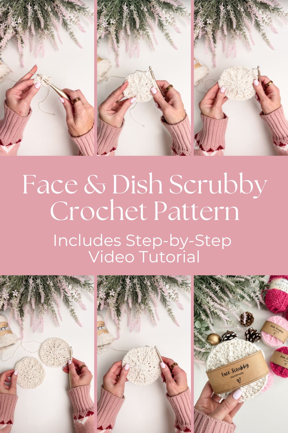 Easy Crochet Scrubby Pattern with Video Tutorial - MJ's off the Hook ...