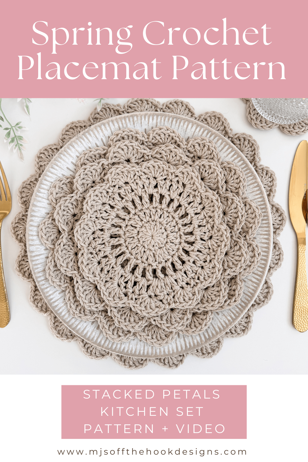 Free Crochet Placemat, Coaster & Pot Protector Pattern - MJ's off the ...
