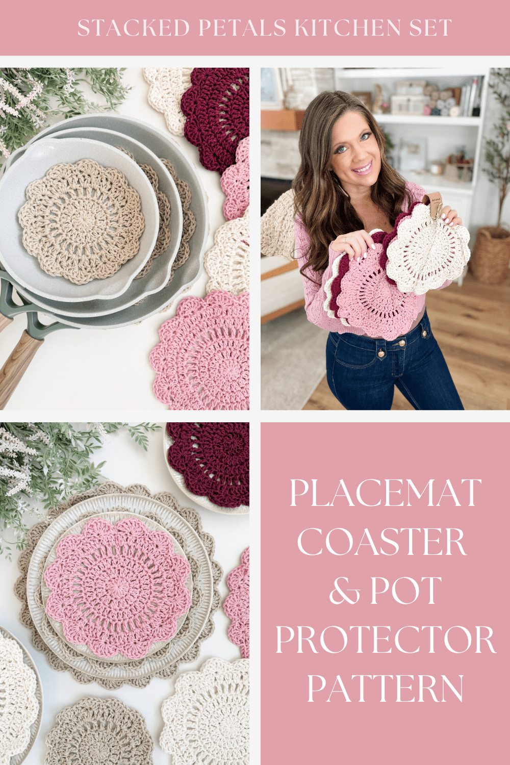 Free Crochet Placemat, Coaster & Pot Protector Pattern - MJ's off the ...