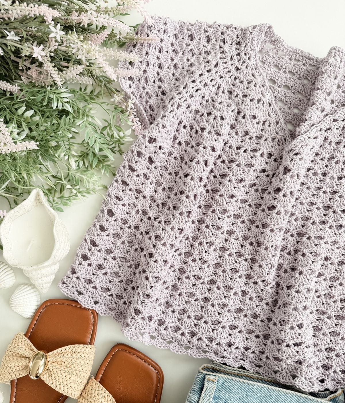 Free Crochet Summer Top Pattern | Seamless & Top-Down - MJ's off the ...