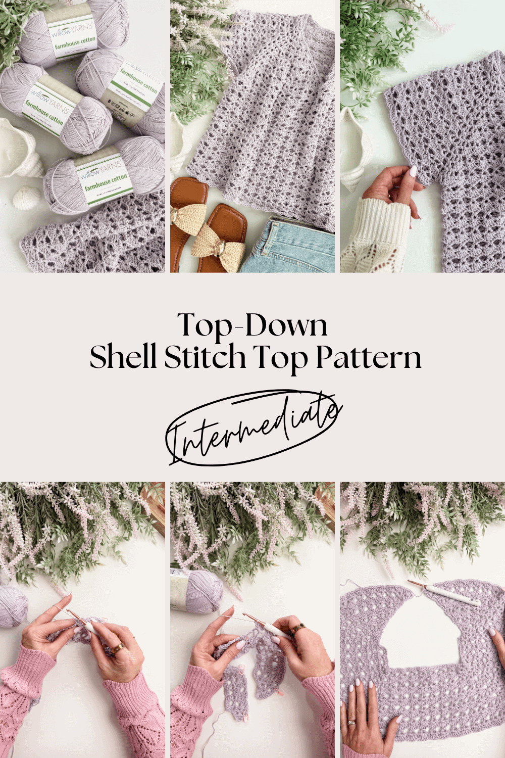 Free Crochet Summer Top Pattern | Seamless & Top-Down - MJ's off the ...