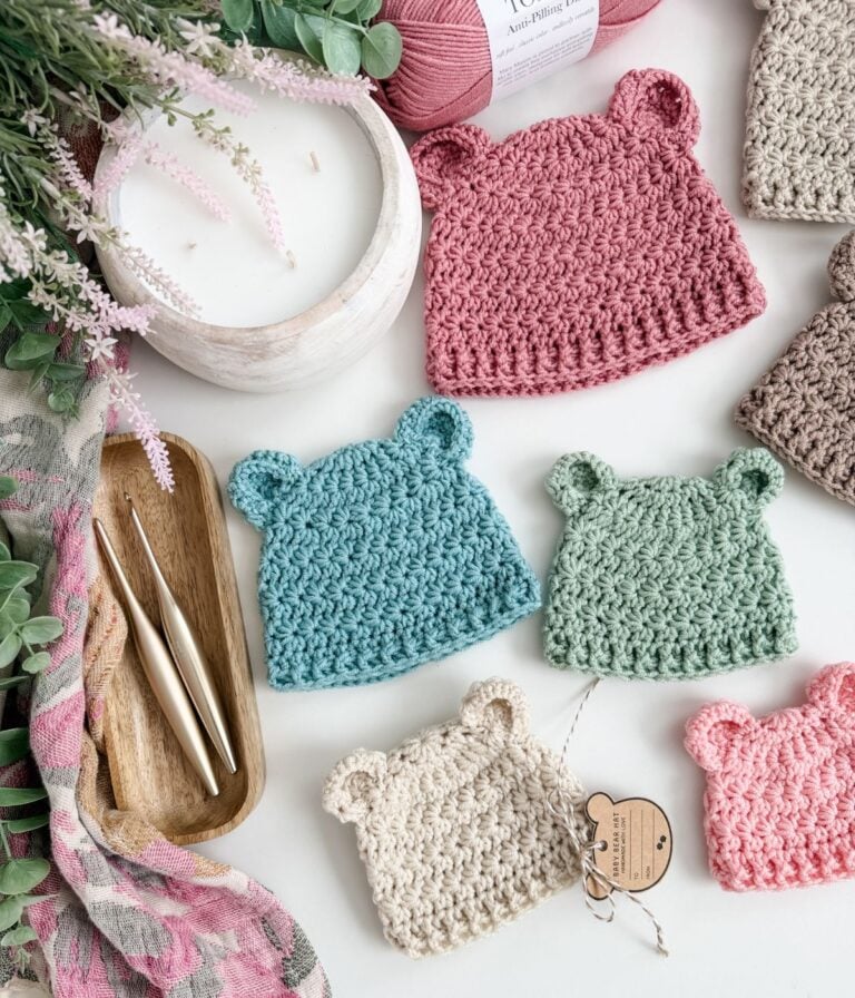 Free Crochet Baby Bear Hat Pattern: Easy Pattern - MJ's off the Hook ...