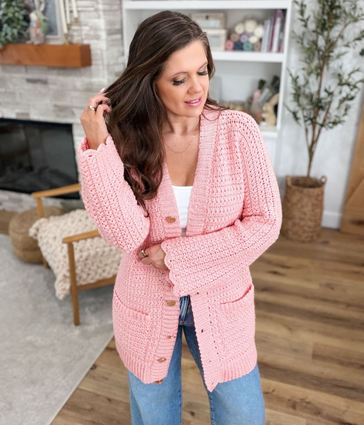 Free Star Stitch Crochet Cardigan Pattern: Sizes XS-5X - MJ's off the ...