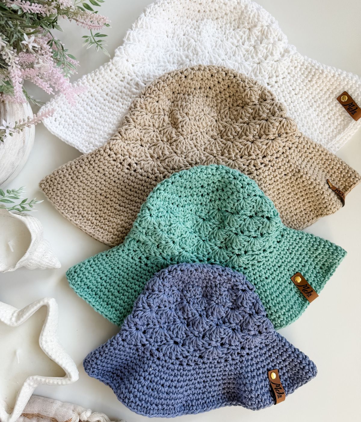 Free Crochet Sun Hat Pattern: Baby to Adult Sizes - MJ's off the Hook ...
