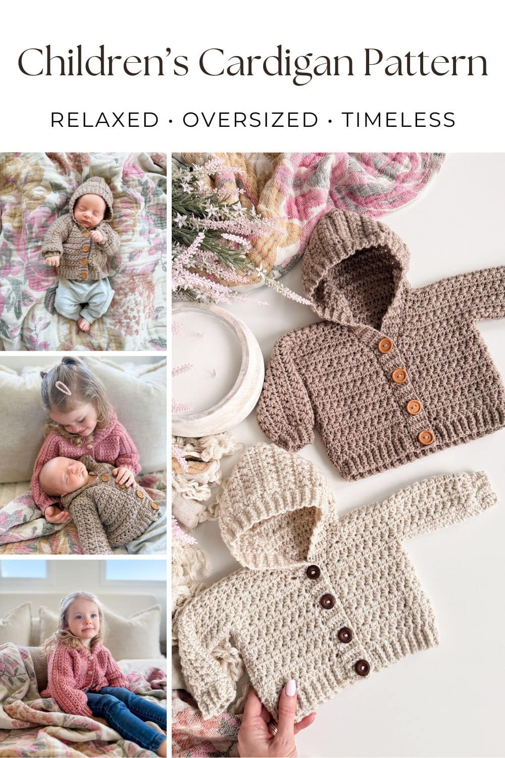 Free Crochet Hooded Children's Cardigan Pattern - MJ's off the Hook Designs