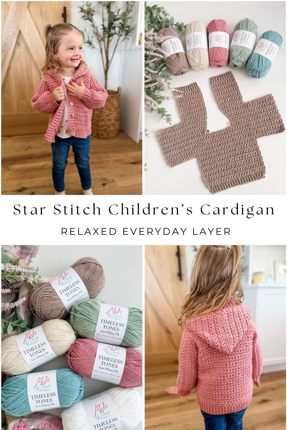 Free Crochet Hooded Children's Cardigan Pattern - MJ's off the Hook Designs
