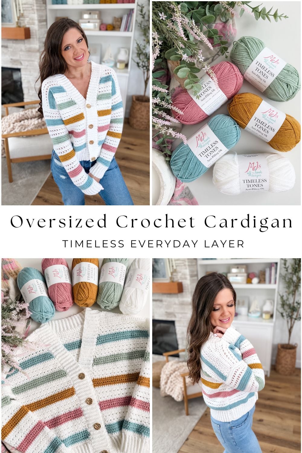 Free Crochet Cardigan Pattern | MJ's Signature Cardigan - MJ's off the ...