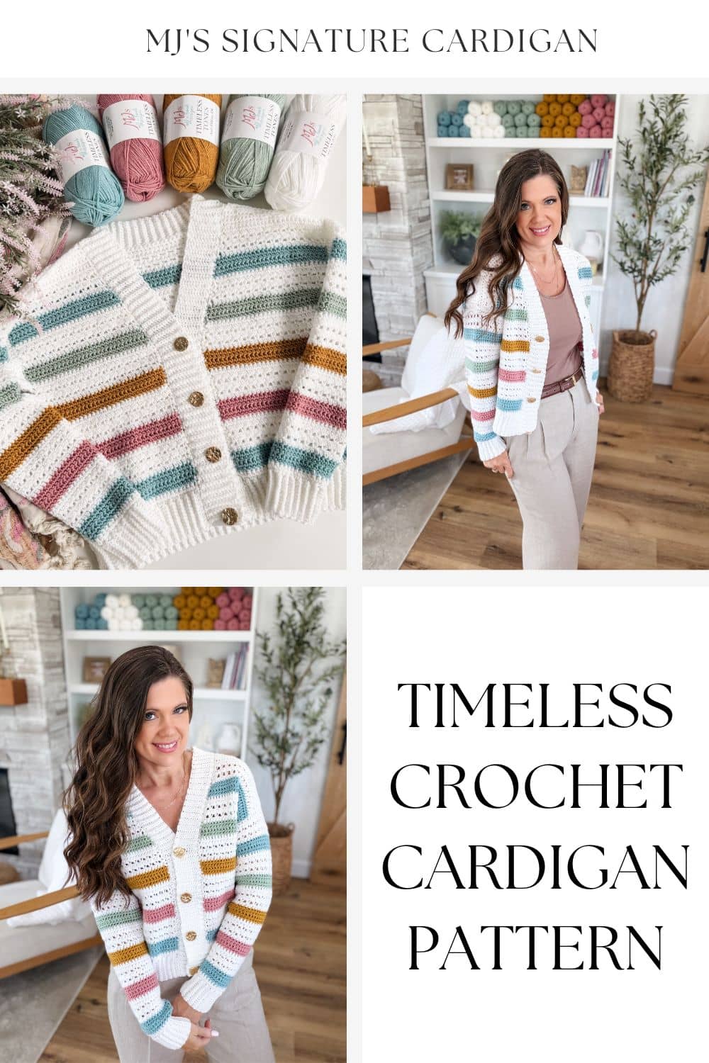 Free Crochet Cardigan Pattern | MJ's Signature Cardigan - MJ's off the ...