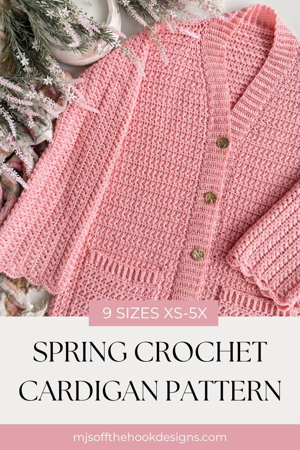Free Star Stitch Crochet Cardigan Pattern: Sizes XS-5X - MJ's off the ...