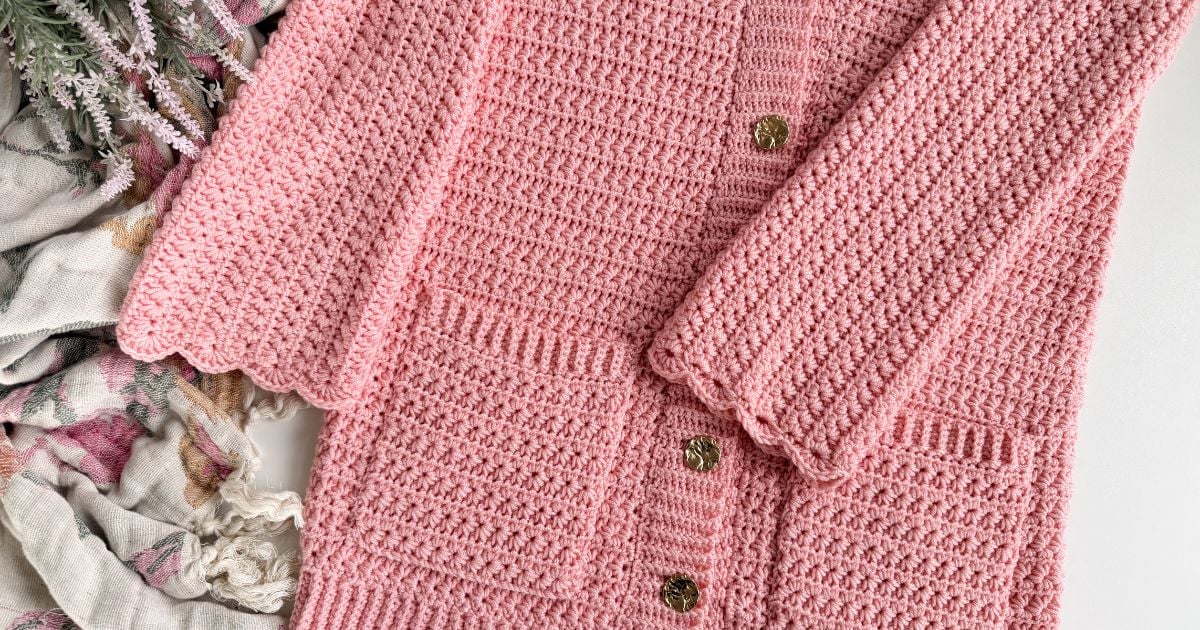 Free Star Stitch Crochet Cardigan Pattern: Sizes XS-5X - MJ's off the ...