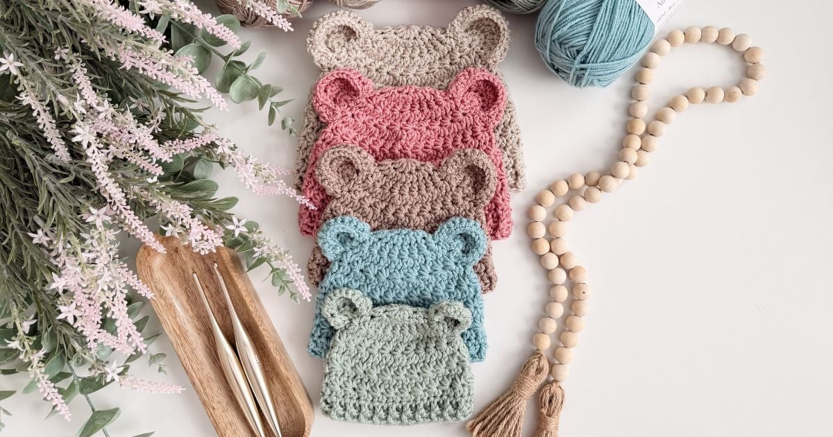 Free Crochet Baby Bear Hat Pattern: Easy Pattern - MJ's off the Hook ...
